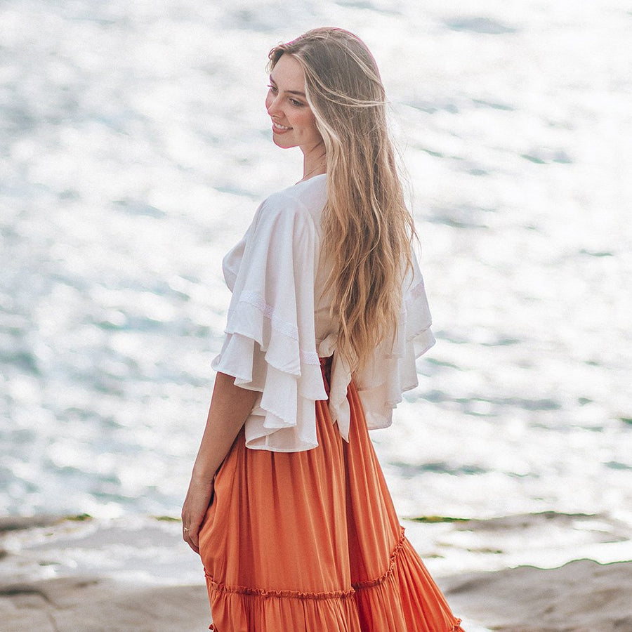 Matilda Wrap Top | Bohemian Chic Women's Fashion by Cocopiña